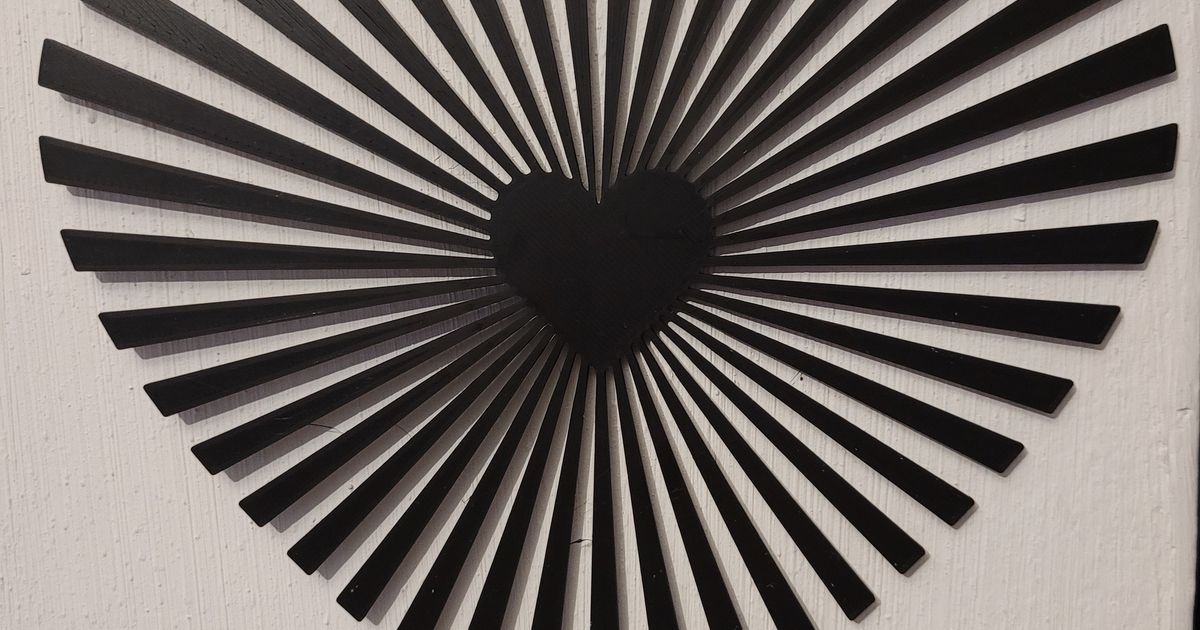 Heart 2D model by tuckovajana | Download free STL model | Printables.com