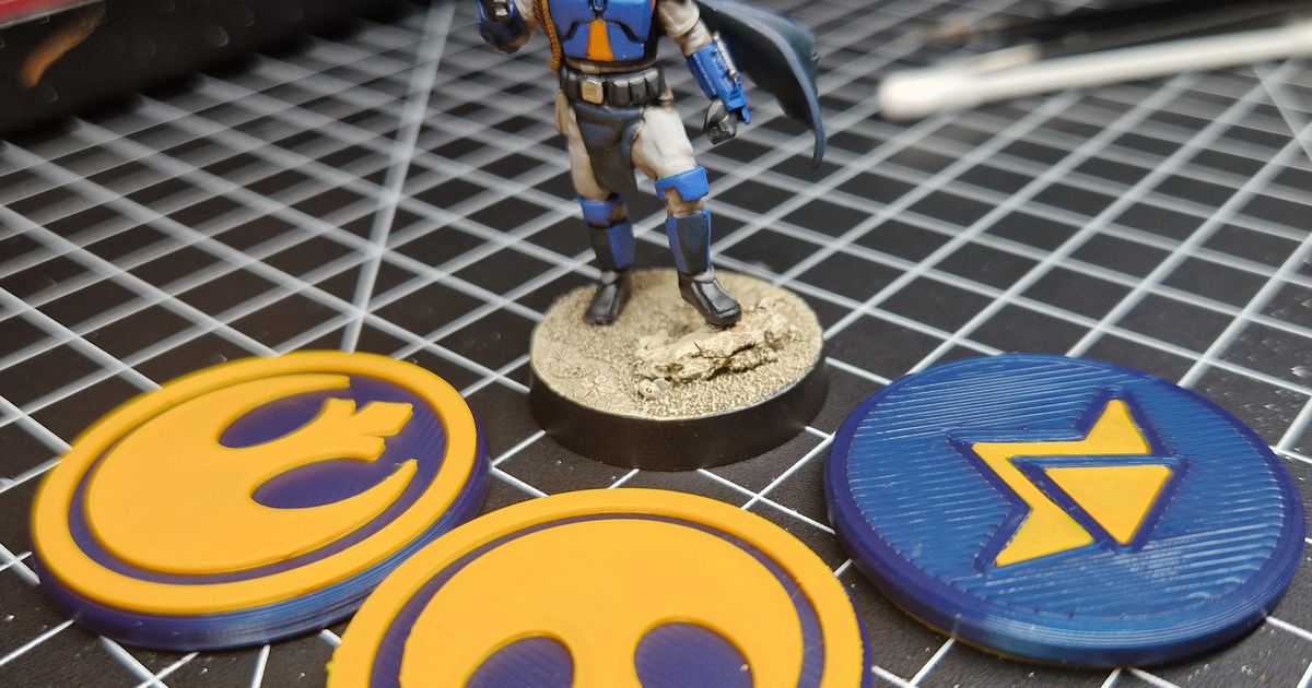 Star Wars Legion command tokens by Adeta | Download free STL model ...