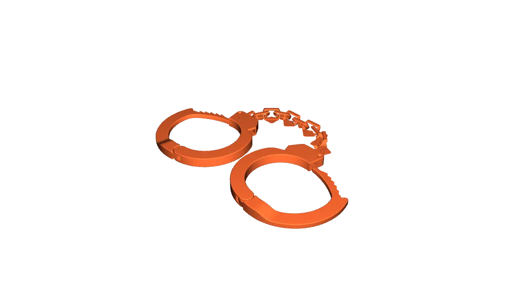 Toy Handcuffs with Key (print-in-place) by LoboCNC | Download free STL ...