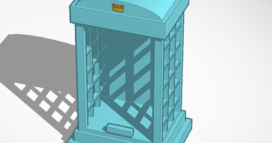 Telephone Booth Phone stand/holder by BunnyLover | Download free STL ...