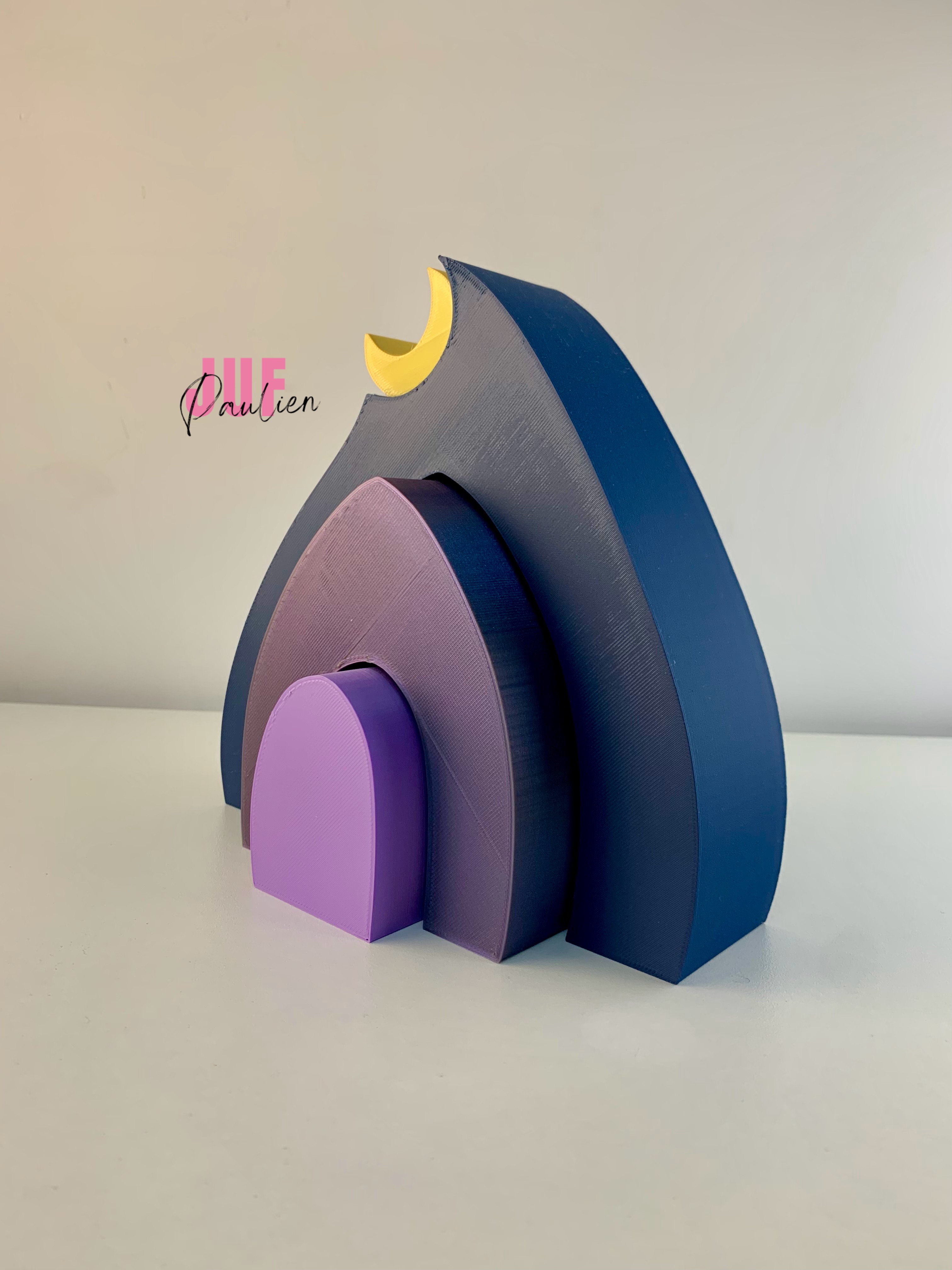 Moon Stacker by Juf Paulien | Download free STL model | Printables.com