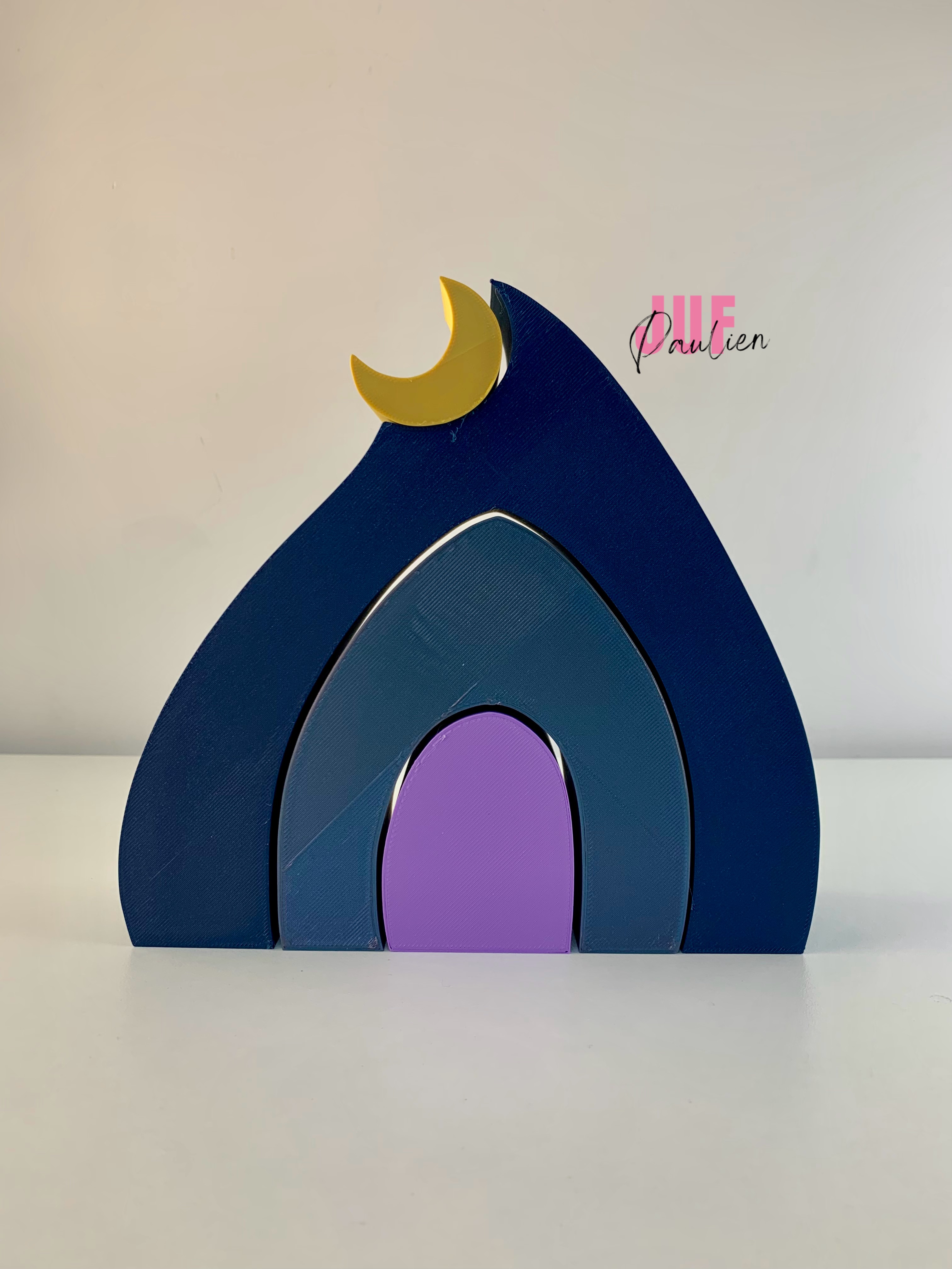 Moon Stacker by Juf Paulien | Download free STL model | Printables.com