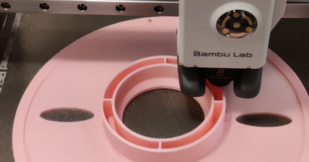 Bambu spool with filament window by Bea Res | Download free STL model ...