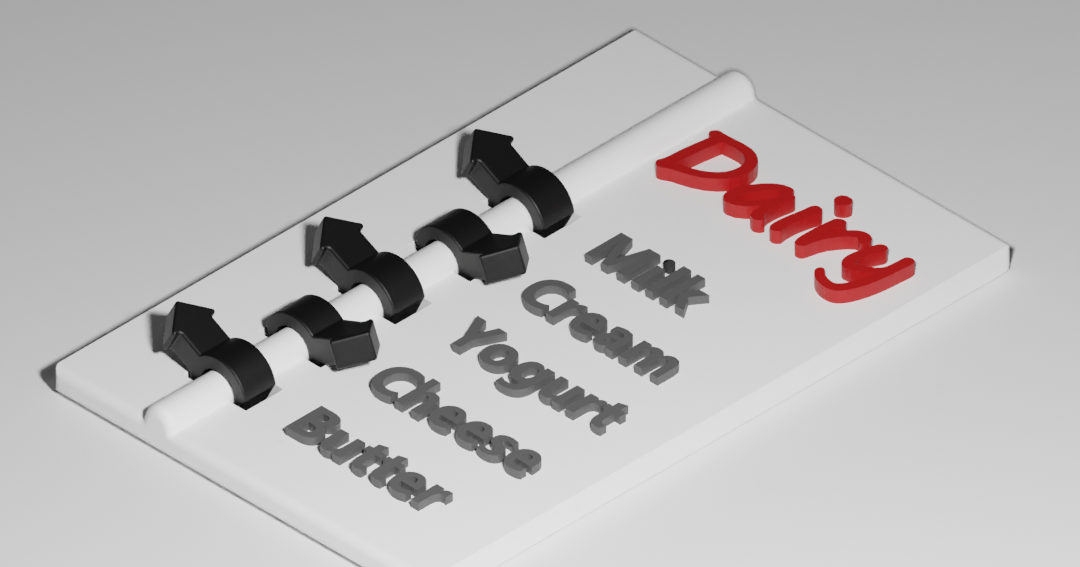 CheckList - Dairy by FallenAngel | Download free STL model | Printables.com