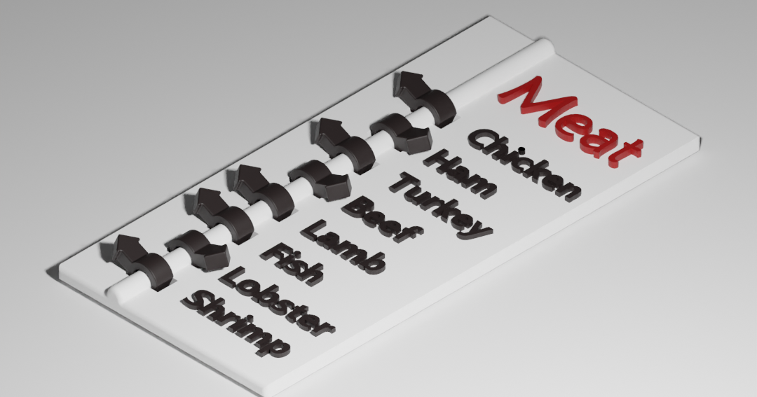 CheckList - Meat by FallenAngel | Download free STL model | Printables.com