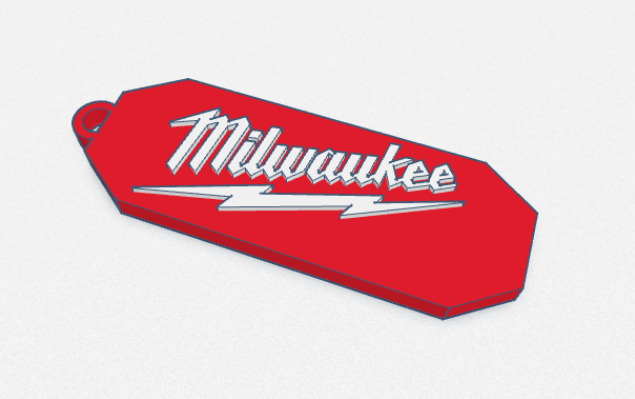Milwaukee Tool Keychain by Chalker127 | Download free STL model ...