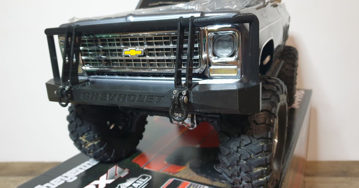 Front bumper, traxxas, TRX4, Chevy K-10 by nexen | Printables Store
