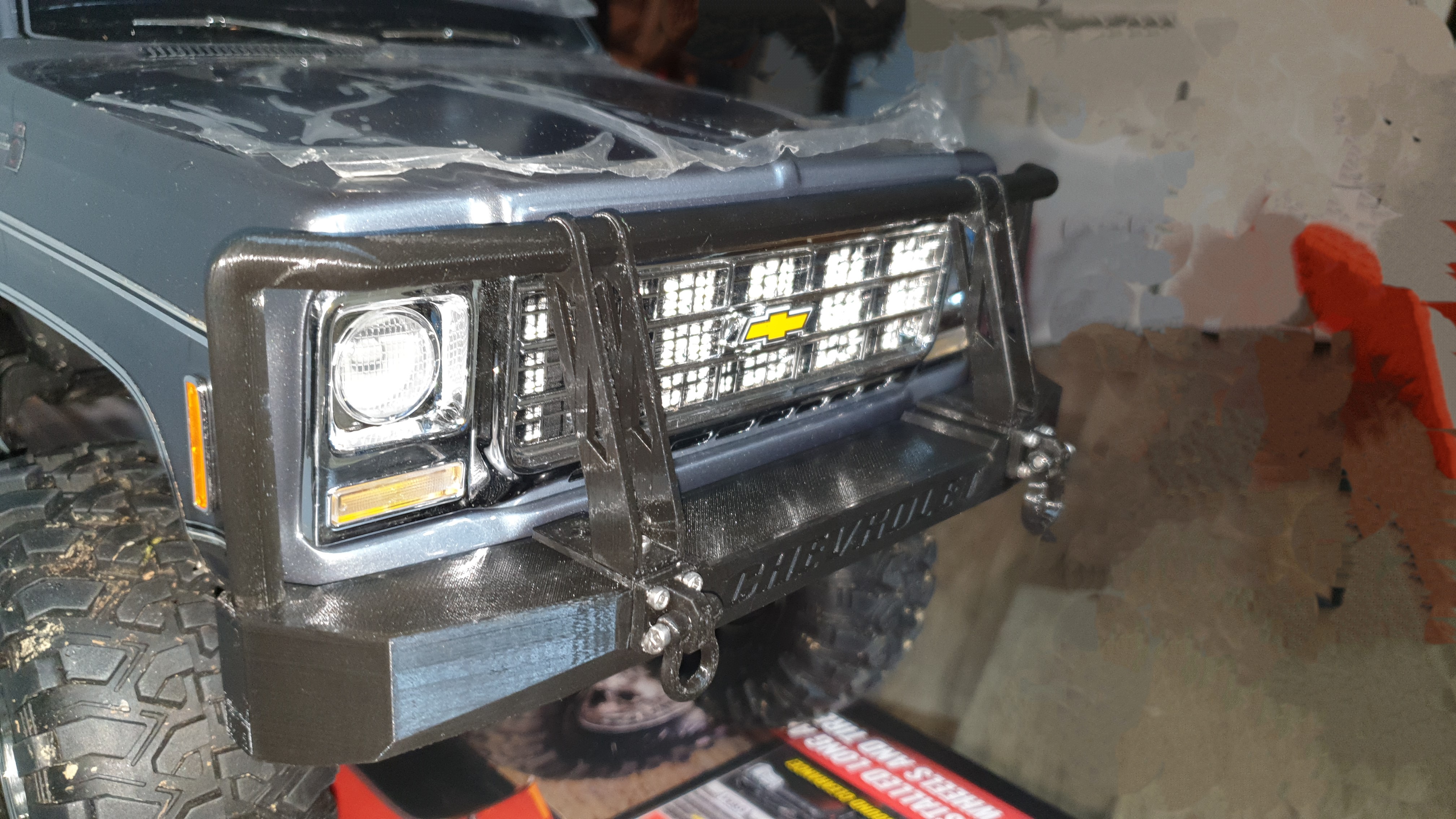 Front bumper, traxxas, TRX4, Chevy K-10 by nexen | Printables Store