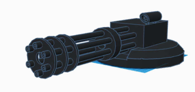 Minigun turret by InkDemon2010 | Download free STL model | Printables.com