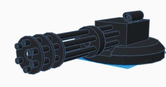 Minigun turret by InkDemon2010 | Download free STL model | Printables.com