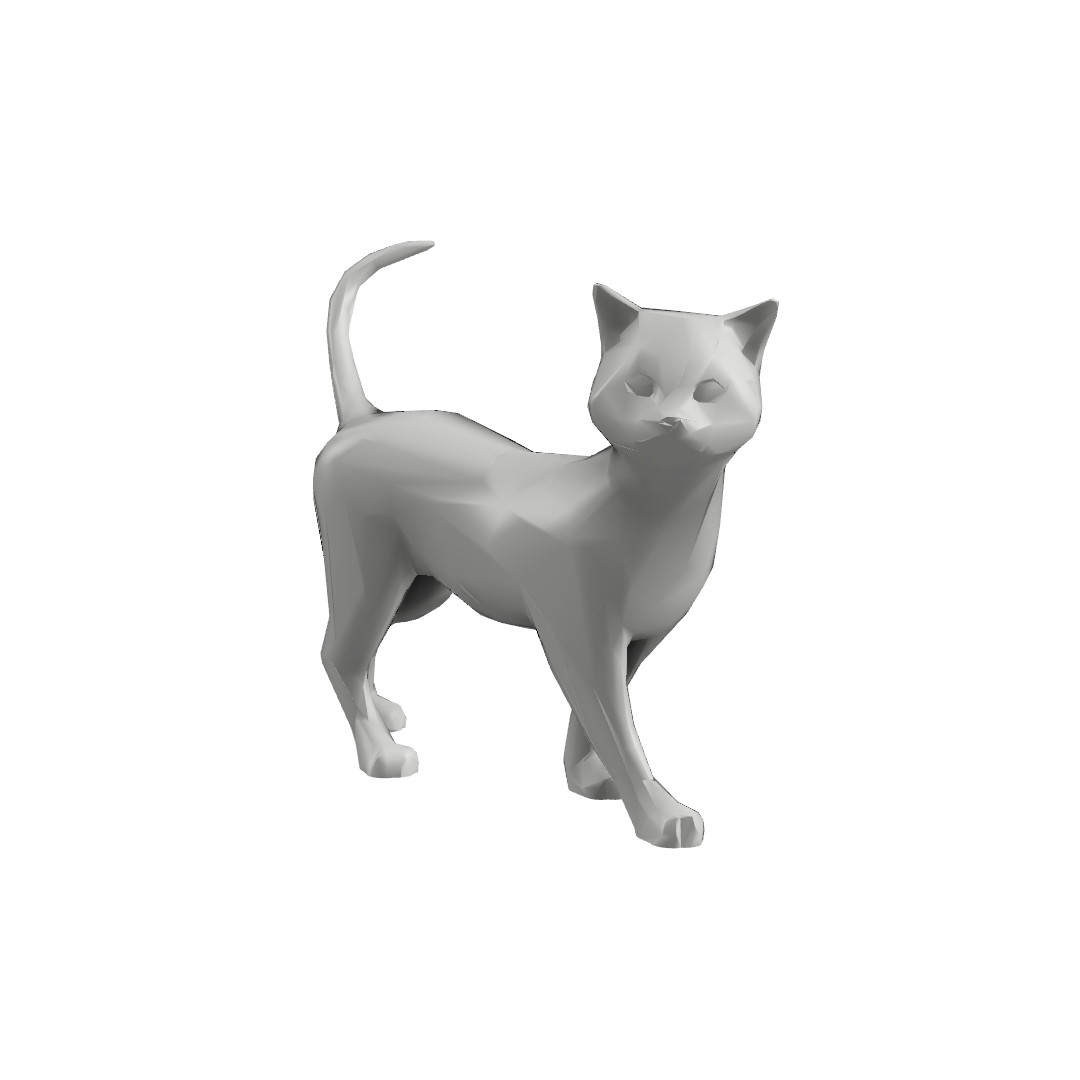 Low Poly Cat por Ibišević | Descargar modelo STL gratuito | Printables.com