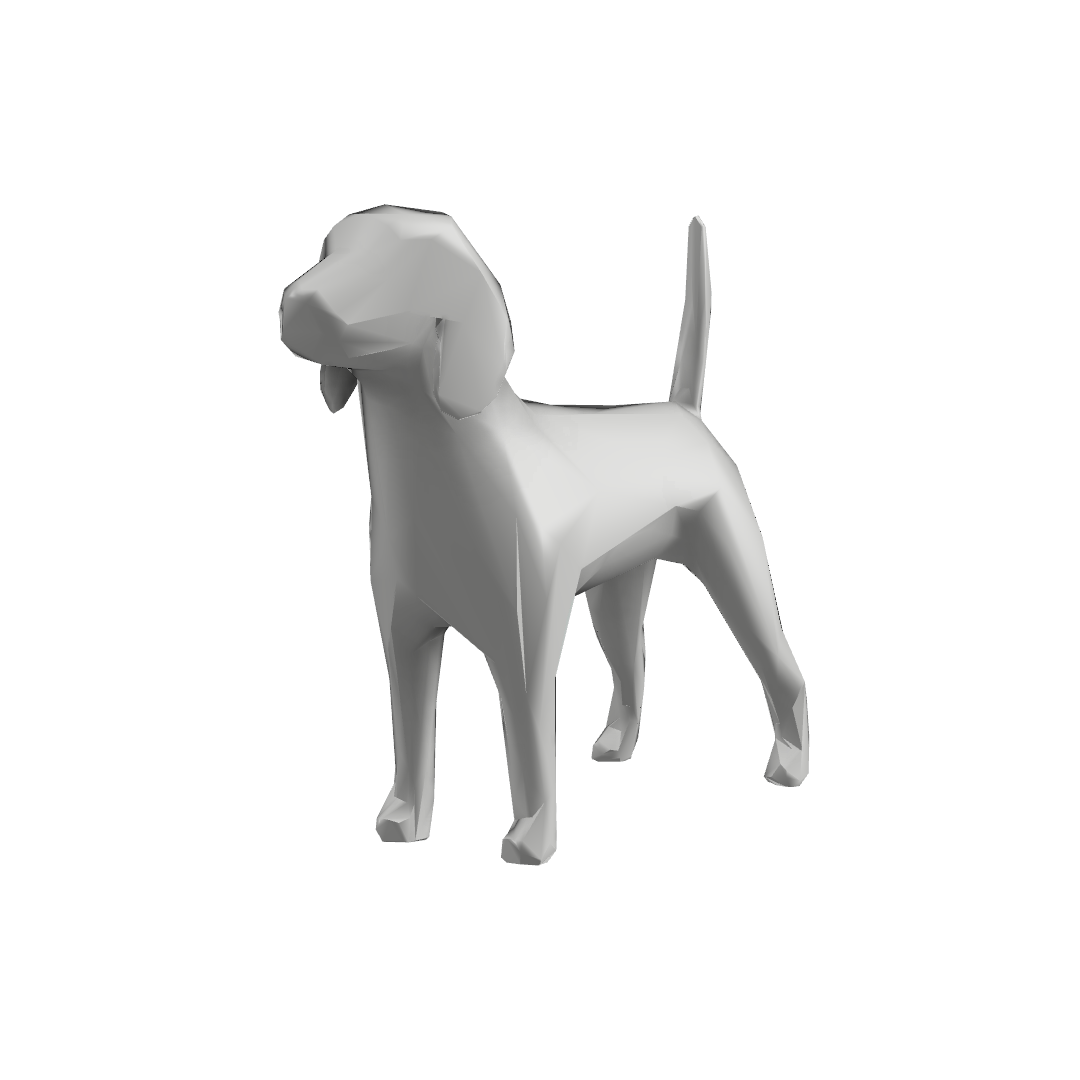 Low Poly Dog by Ibišević | Download free STL model | Printables.com