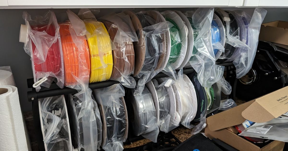 Filament Spool Rack by Shenaniganz | Download free STL model ...