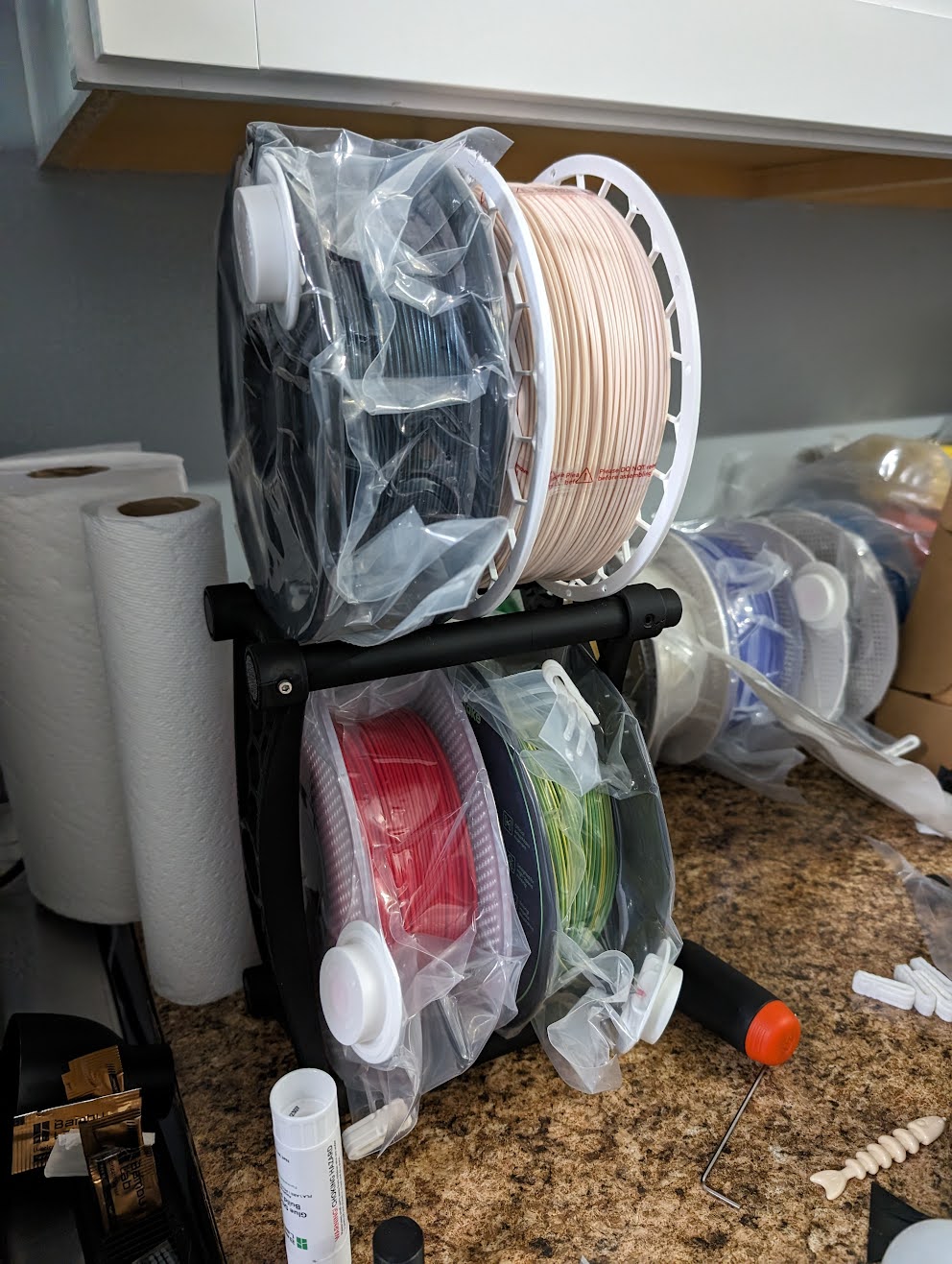 Filament Spool Rack by Shenaniganz | Download free STL model ...