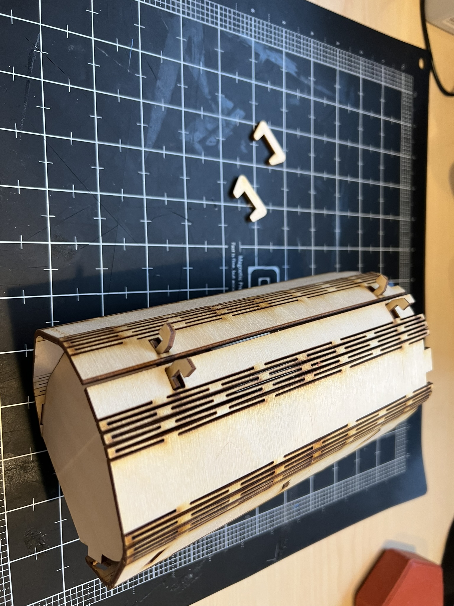 Laser cut Flat-Pack Living Hinge Dice Tower by EcoDad | Download free ...