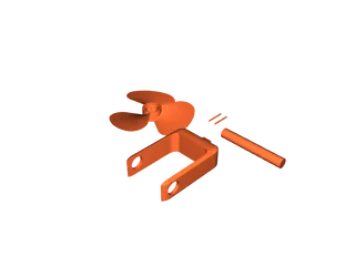 Boat propeller key chain by Boater Man | Download free STL model ...