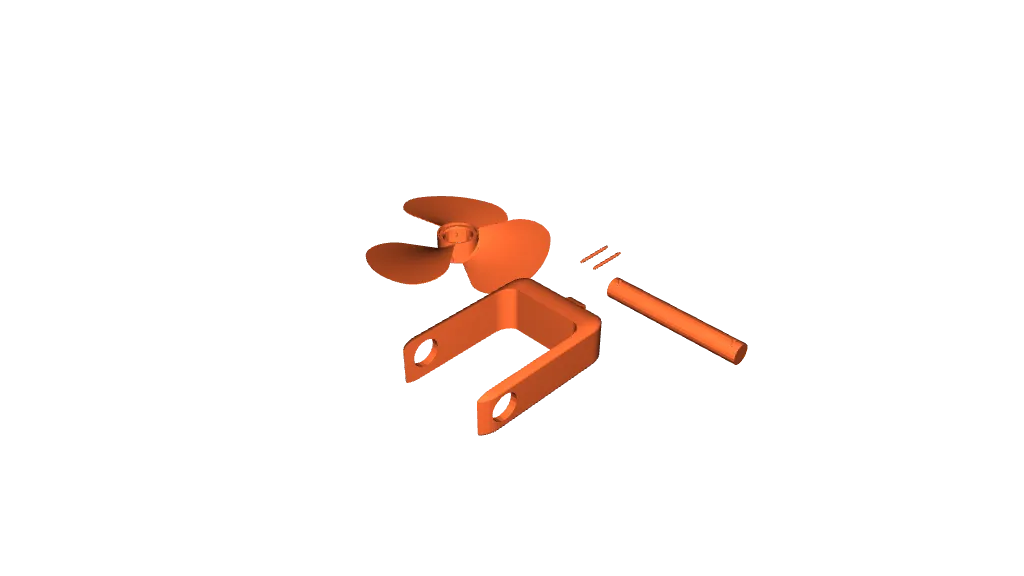 Boat propeller key chain by Boater Man | Download free STL model ...