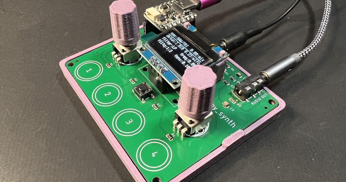 Case For Qtpy Synth Circuitpython Synthesizer By Todbot Download Free