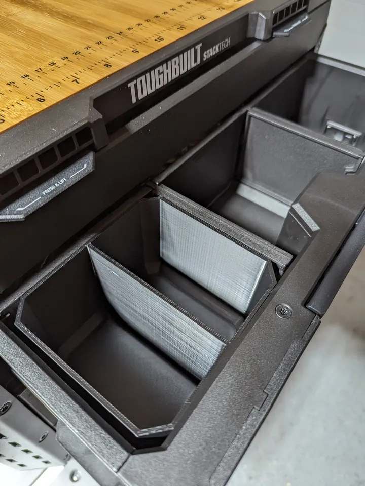 Toughbuilt Stacktech 3 Drawer Single and 2 Tier Nesting Bins by ...