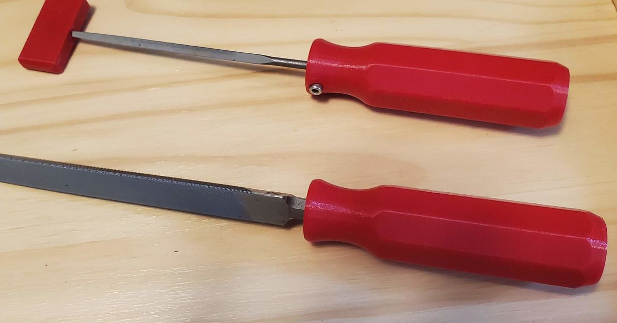 File Handle - London pattern fits Bahco 7" by agmcmll | Download free ...