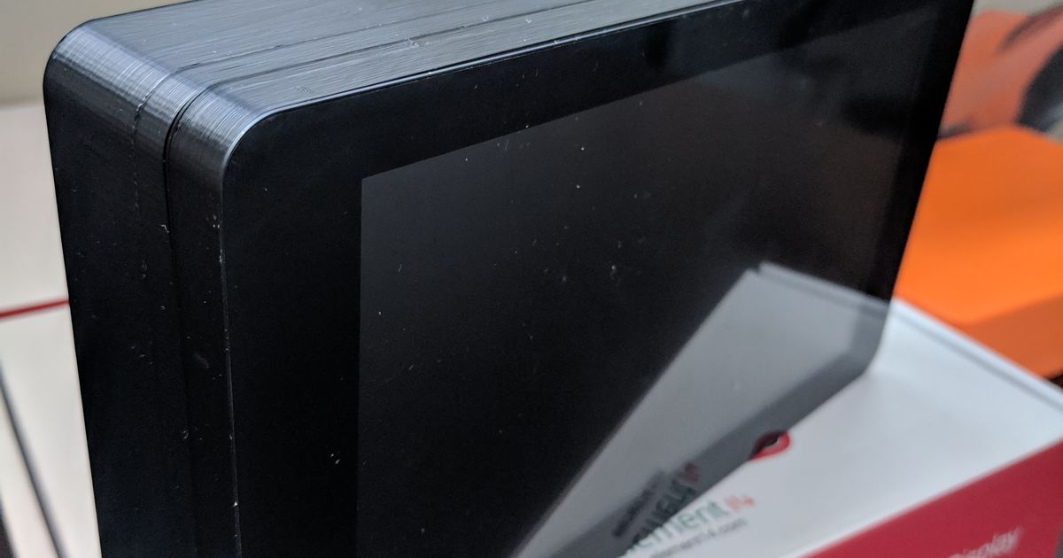 Raspberry Pi 7 Inch Screen Wall Mount - Multiple Exits + Vented by ...