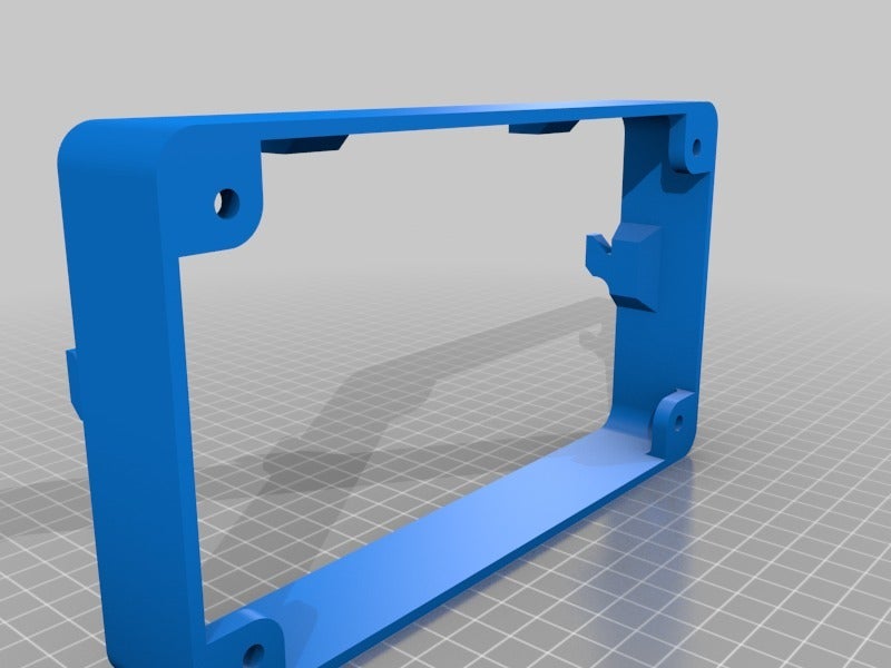 Raspberry Pi 7 Inch Screen Wall Mount - Multiple Exits + Vented by ...