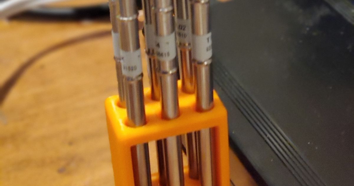 T12 Solder Tip Stand for 6 Tips by monkeyWad | Download free STL model ...