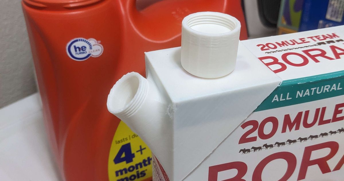 Box Corner Spout Nozzle and Cap (For 20 Mule Team Borax) by bulgogi19 ...