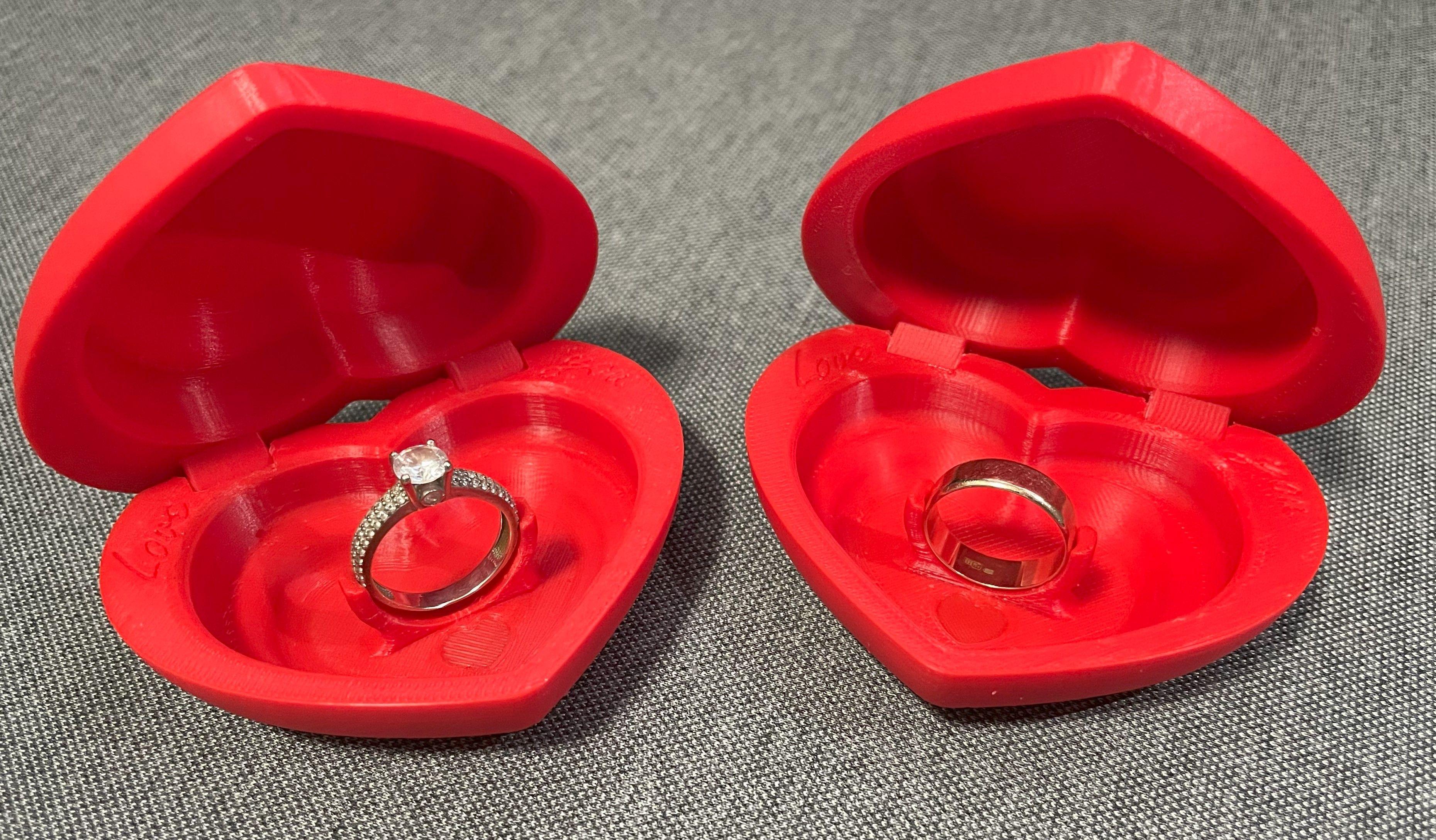 Heart-shaped ring box by AXIOM Prints | Download free STL model ...