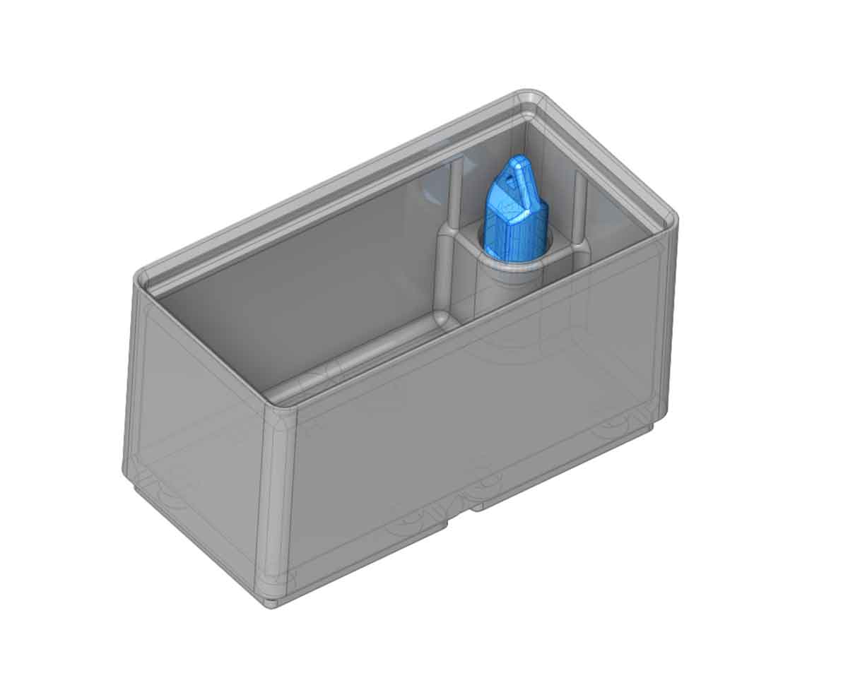 Gridfinity Bin 1x2 with Small Parts Magent Tool von MyStoopidStuff | Kostenloses STL-Modell ...
