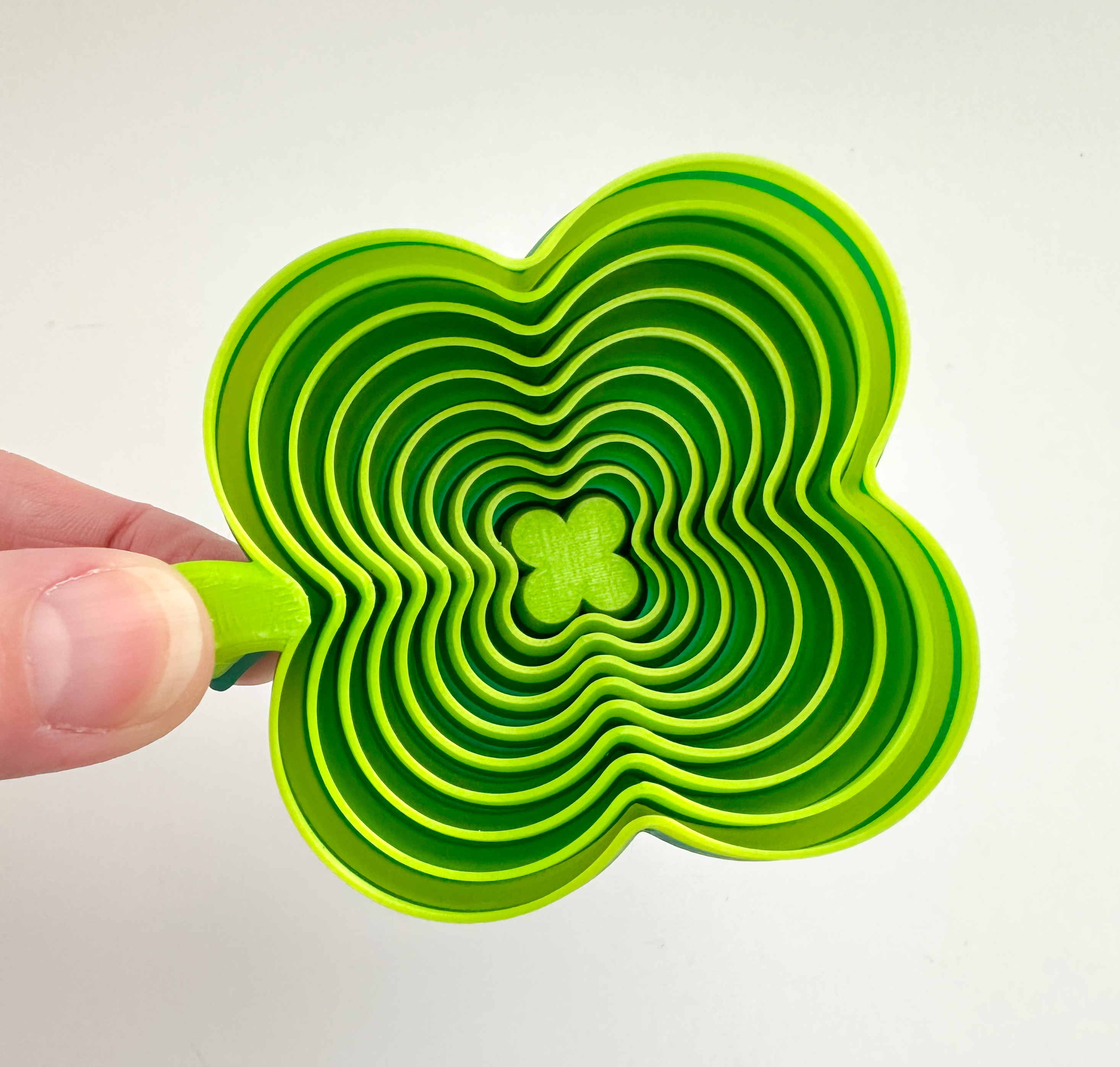 4 Leaf Clover Layered Fidget Toy by 3DPmom | Download free STL model ...