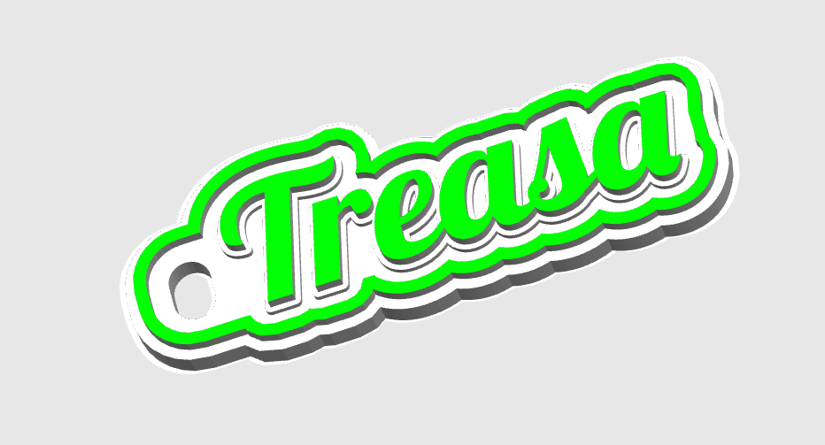 Keychain Treasa by Dukone.dev | Download free STL model | Printables.com