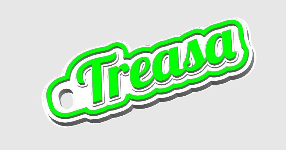 Keychain Treasa by Dukone.dev | Download free STL model | Printables.com