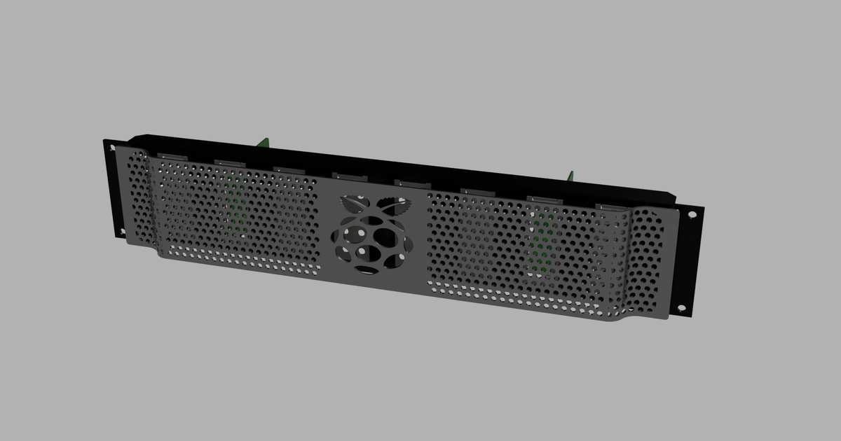 Many Pi Rackmount by NKnee | Download free STL model | Printables.com