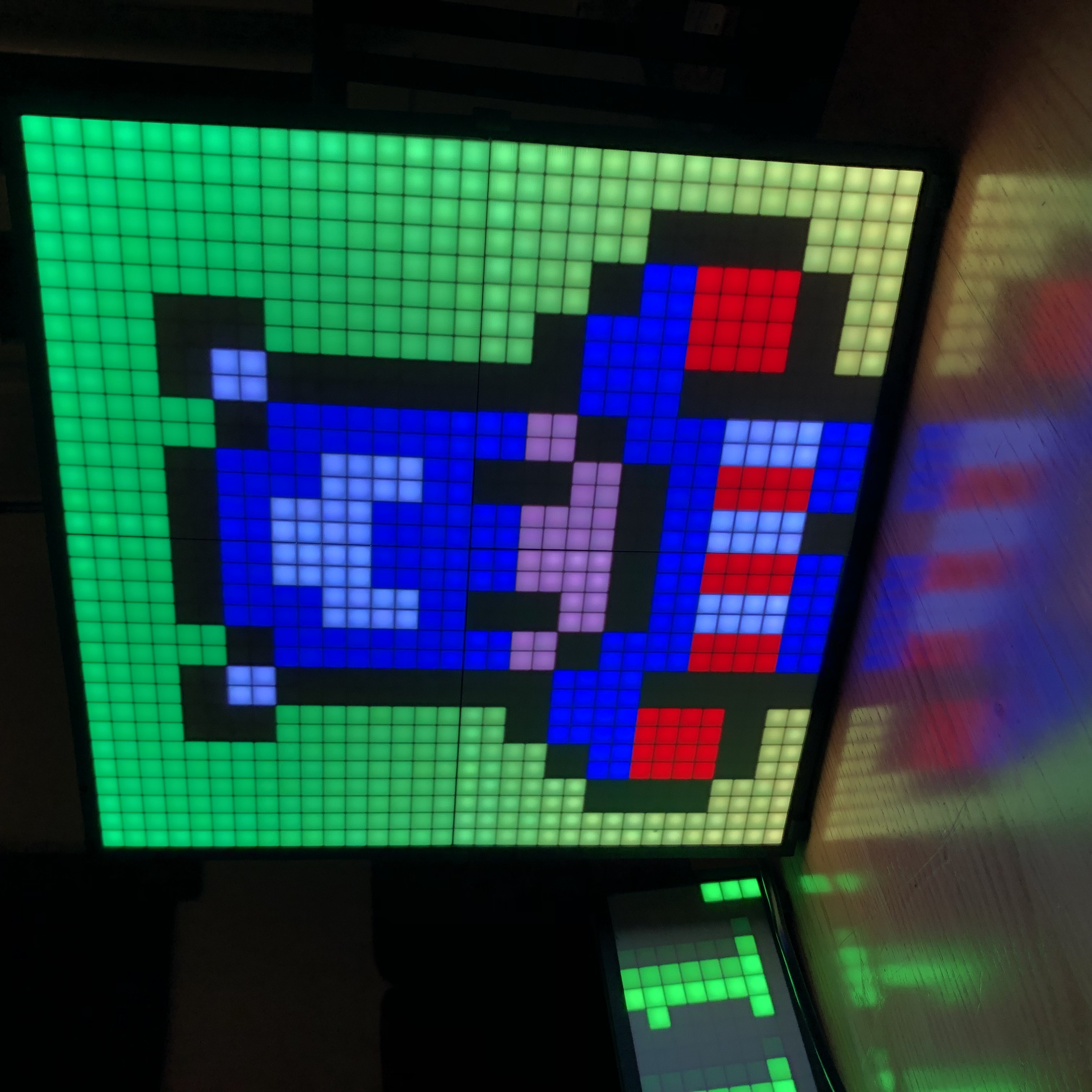 32x32 LED Matrix Frame with Diffuser Grid by fractalnoise | Download ...