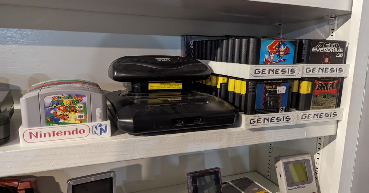 Genesis: Video Game Display by Miketru | Download free STL model ...