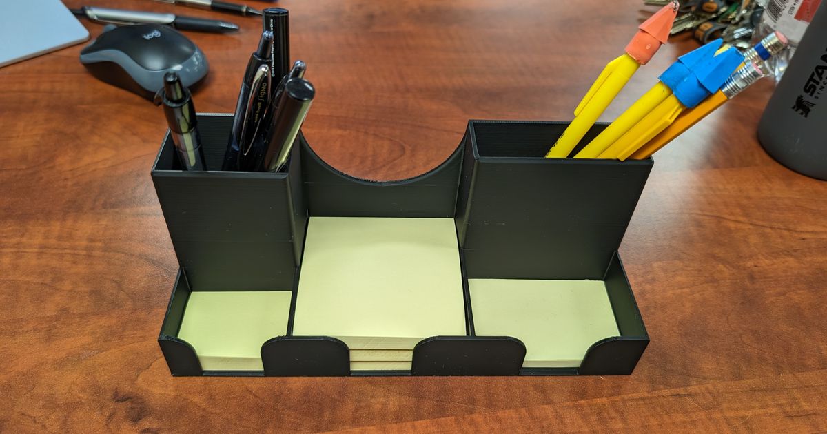 Pen, Pencil, Sticky Note Desktop Organizer by Tony Bevers | Download ...