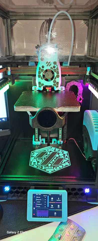 Knomi V2 Kirigami Bed Mount - Voron0 by K Miller | Download free STL ...