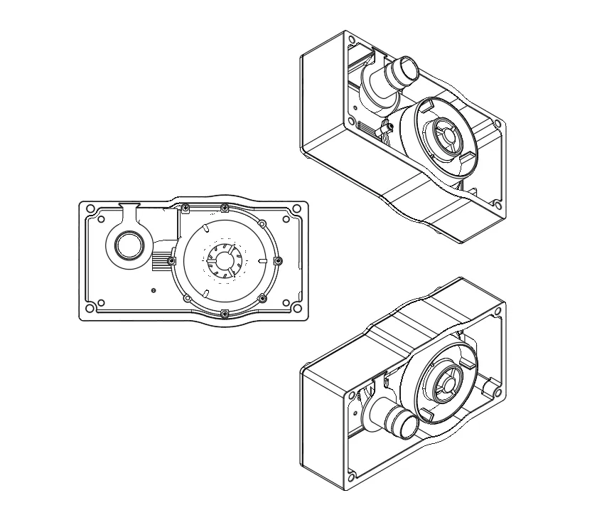 CPAP Box Mount WS7040 Cooling Turbine Fan by Drak | Download free STL ...