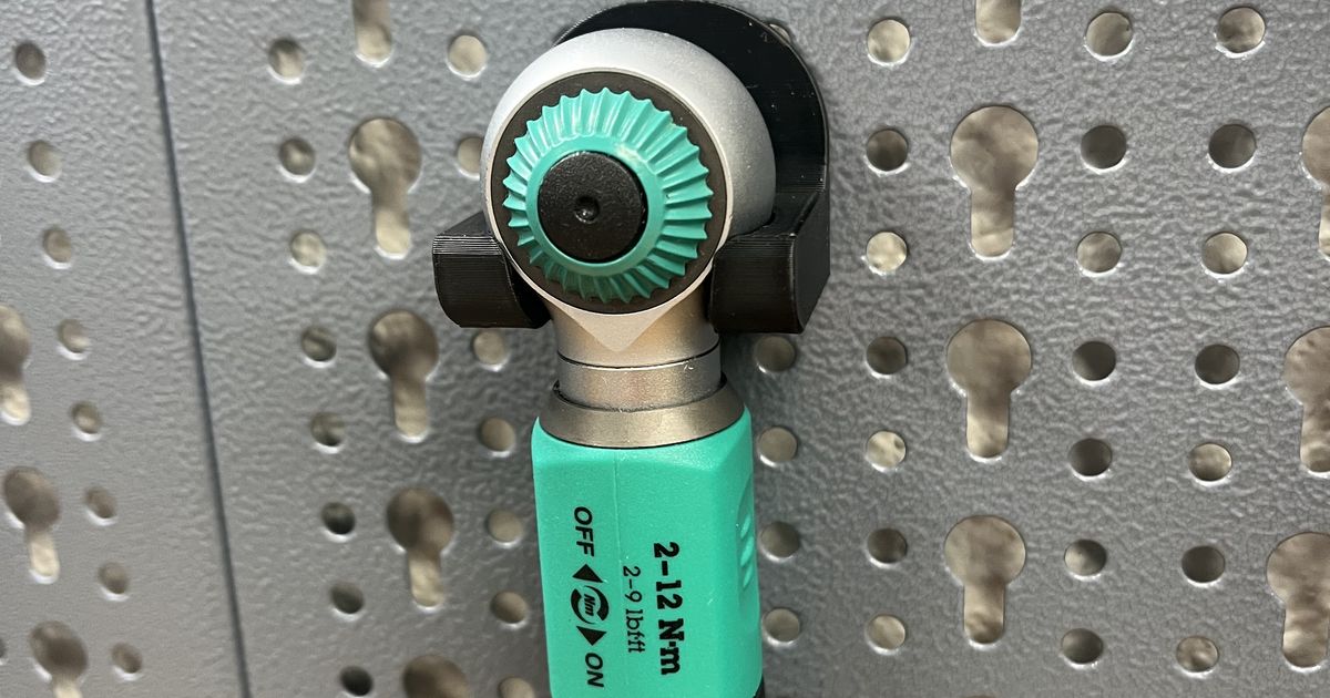 Wera Safe-Torque A2 and A1 torque wrench holder for Kupper pegboard by ...