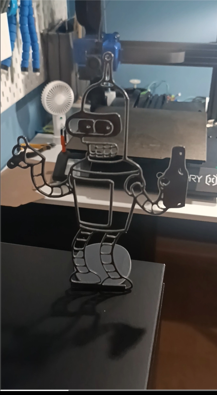 Bender de futurama 2d by Anlatber | Download free STL model ...