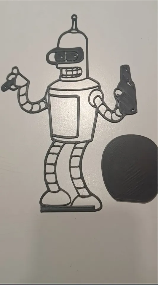 Bender de futurama 2d by Anlatber | Download free STL model | Printables.com