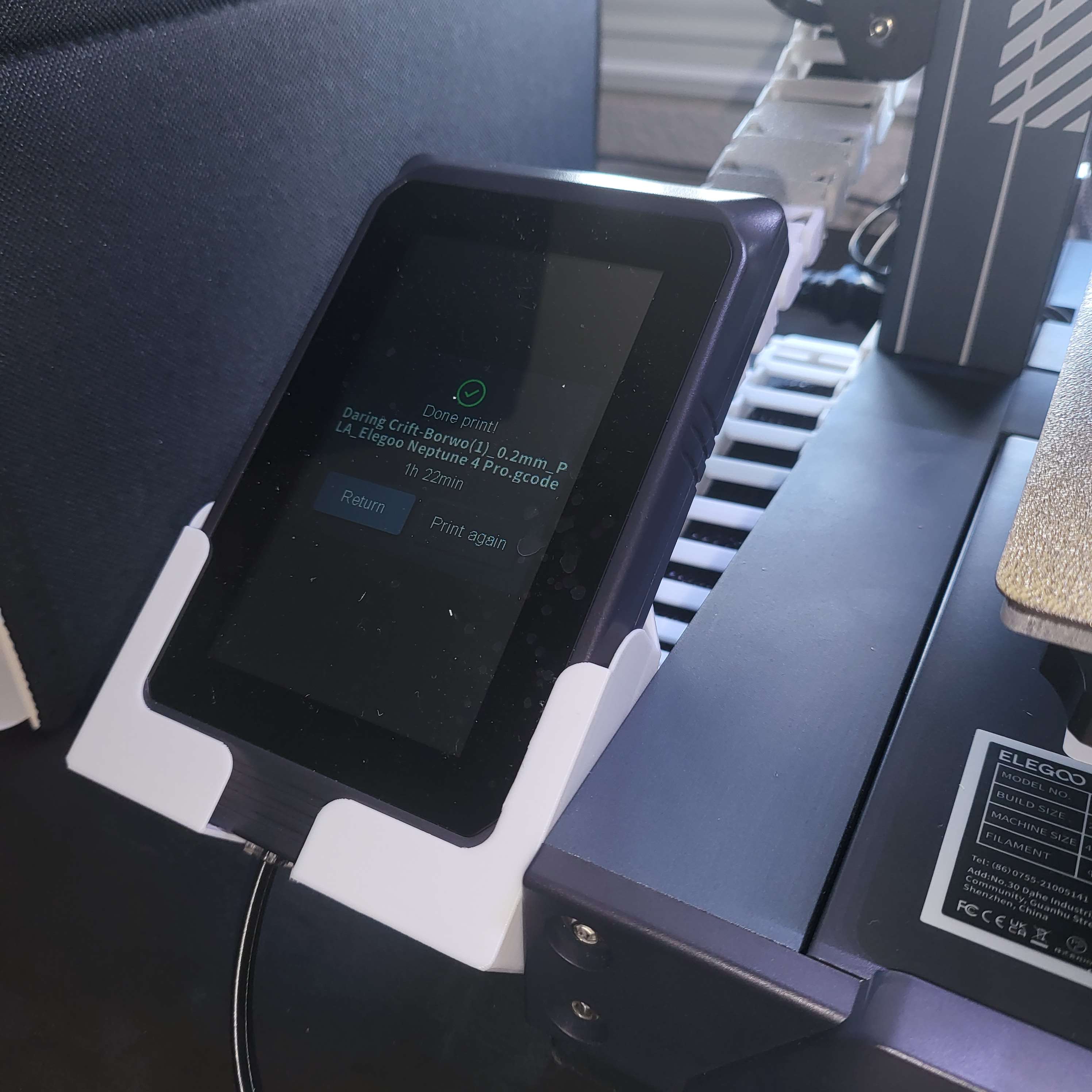Left Side Screen Holder - Elegoo Neptune 4 / Pro - V Slot par Pandemic ...