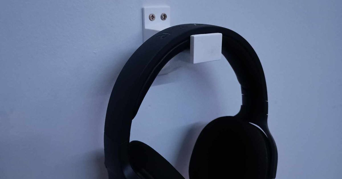 Wall mounted headphones holder / stand by Pawel G. | Download free STL ...