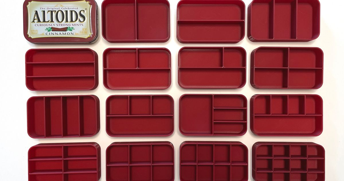 Altoids Tin Inserts by mirabatek | Download free STL model | Printables.com