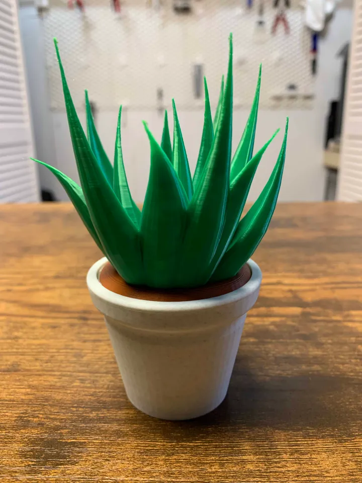 Desktop Potted Plant (Fully 3D Printed) by BRE3DLOVE | Download free ...