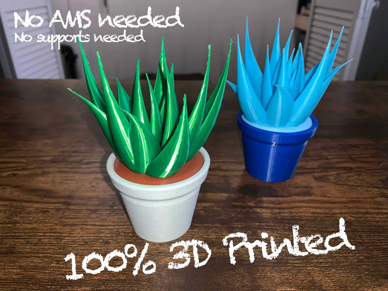 Desktop Potted Plant (Fully 3D Printed) by BRE3DLOVE | Download free ...