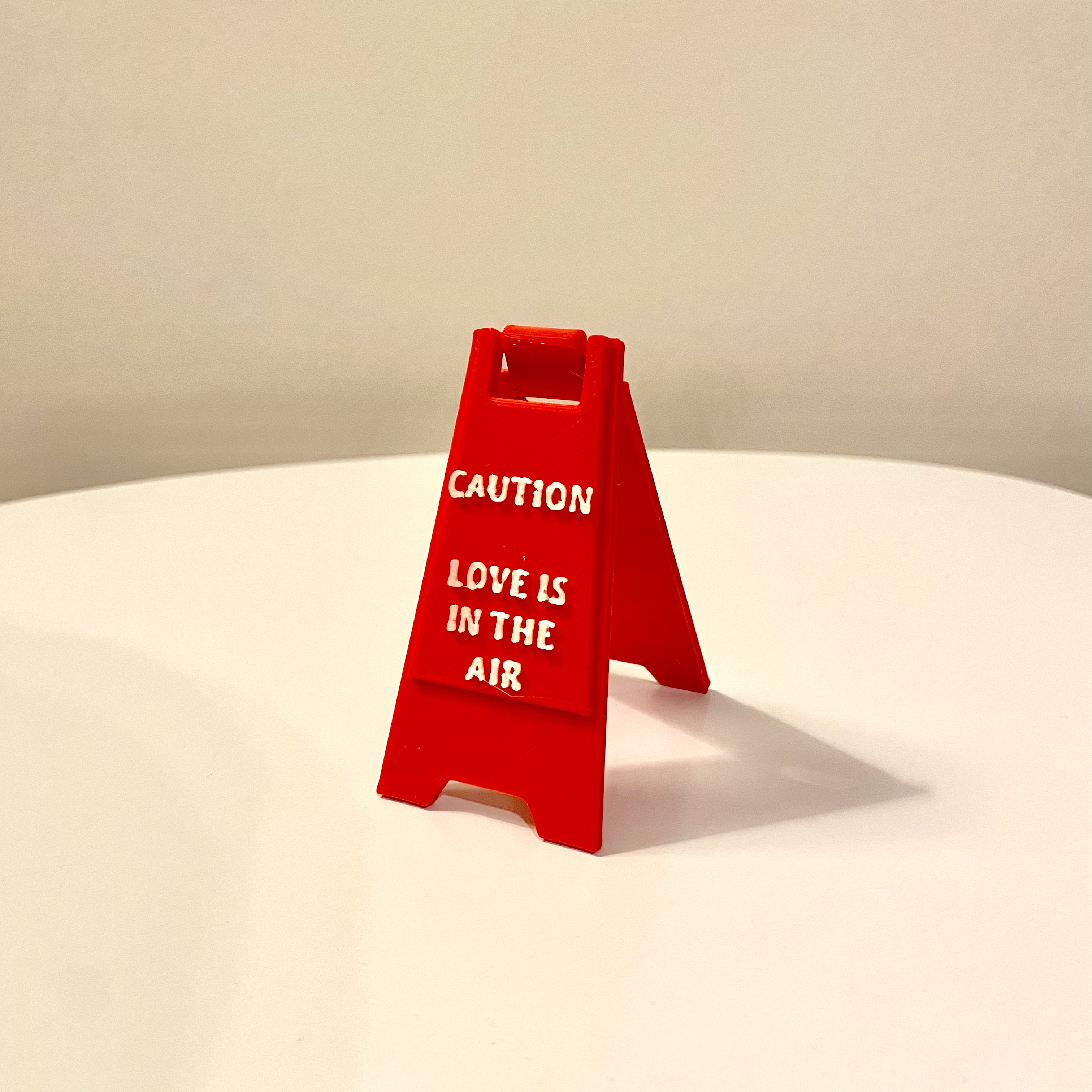 Mini Caution sign for Valentine’s day by Richard | Download free STL ...