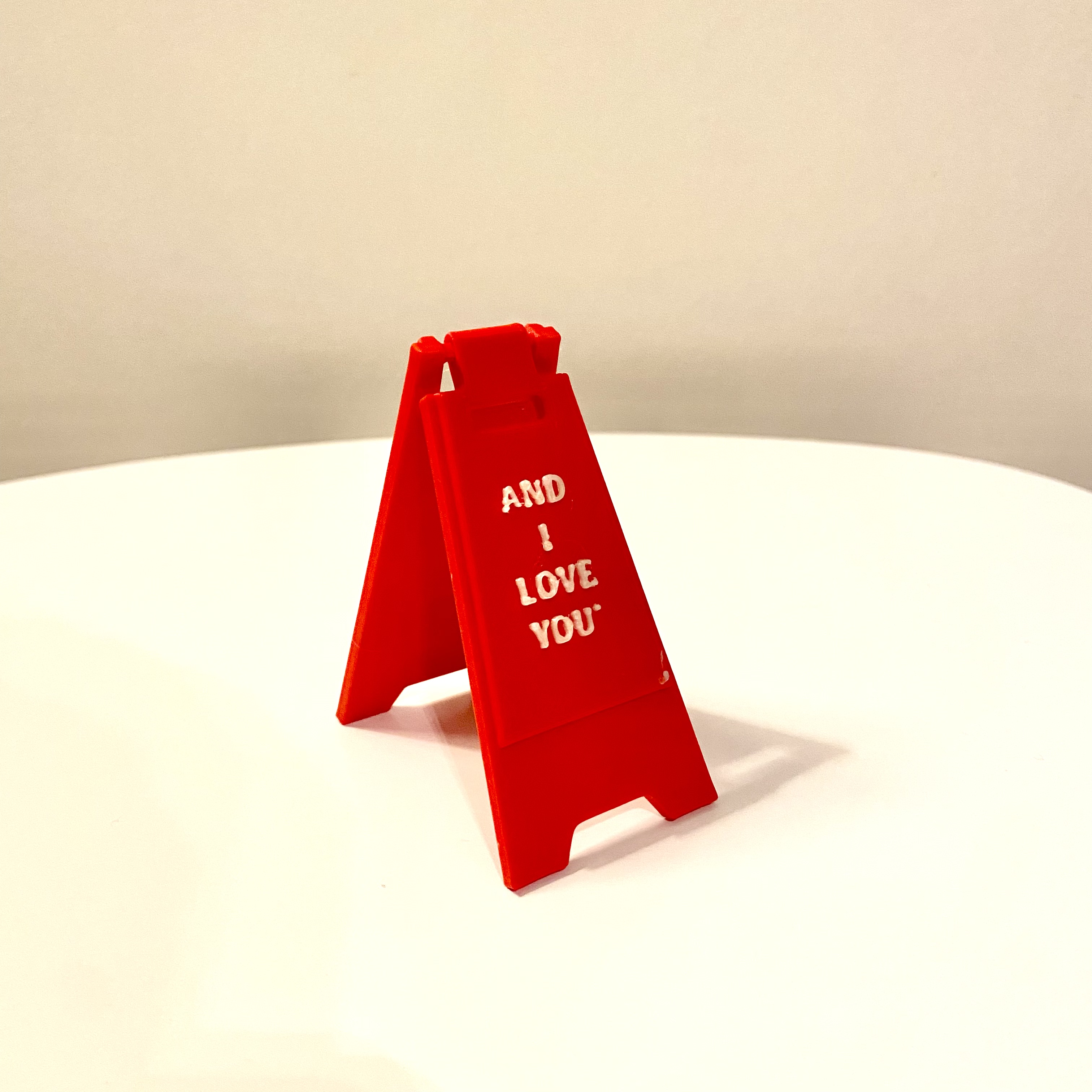 Mini Caution sign for Valentine’s day by Richard | Download free STL ...