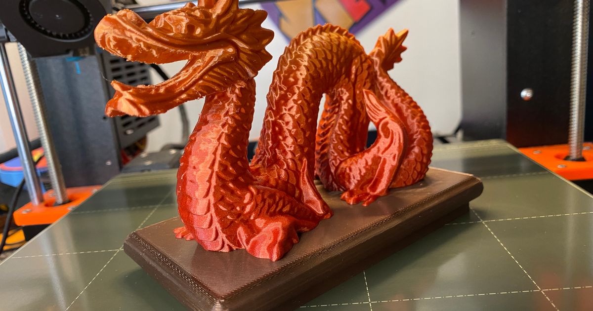 Display Stand for Golden Chinese Dragon by nerdyviews | Download free ...